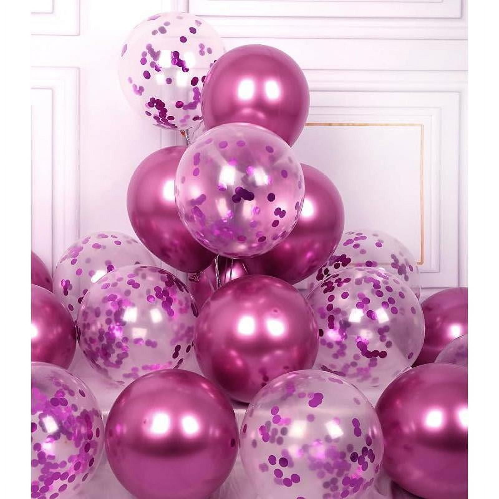 Party Balloons Pack of 42 - Metallic Gold Balloons & Gold Confetti ...