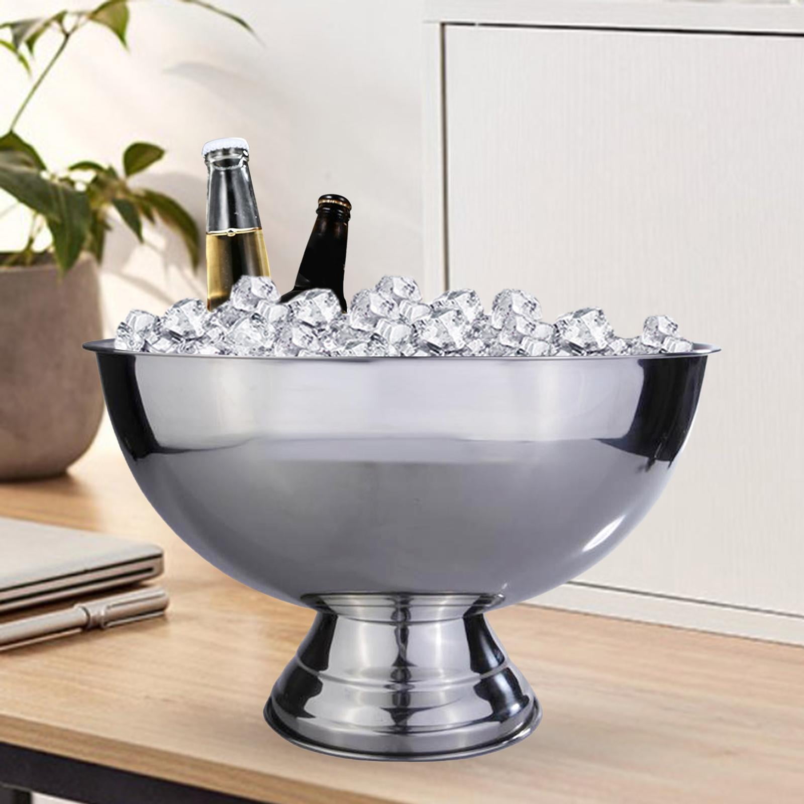 Party Beverage Bin Champagne Bowl Drink Chiller Versatile Durable Metal ...