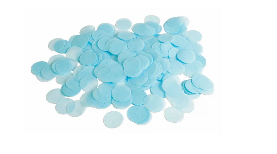 Party By Forum Pastel Blue Round Paper Confetti 0.8Oz Party Decoration ...