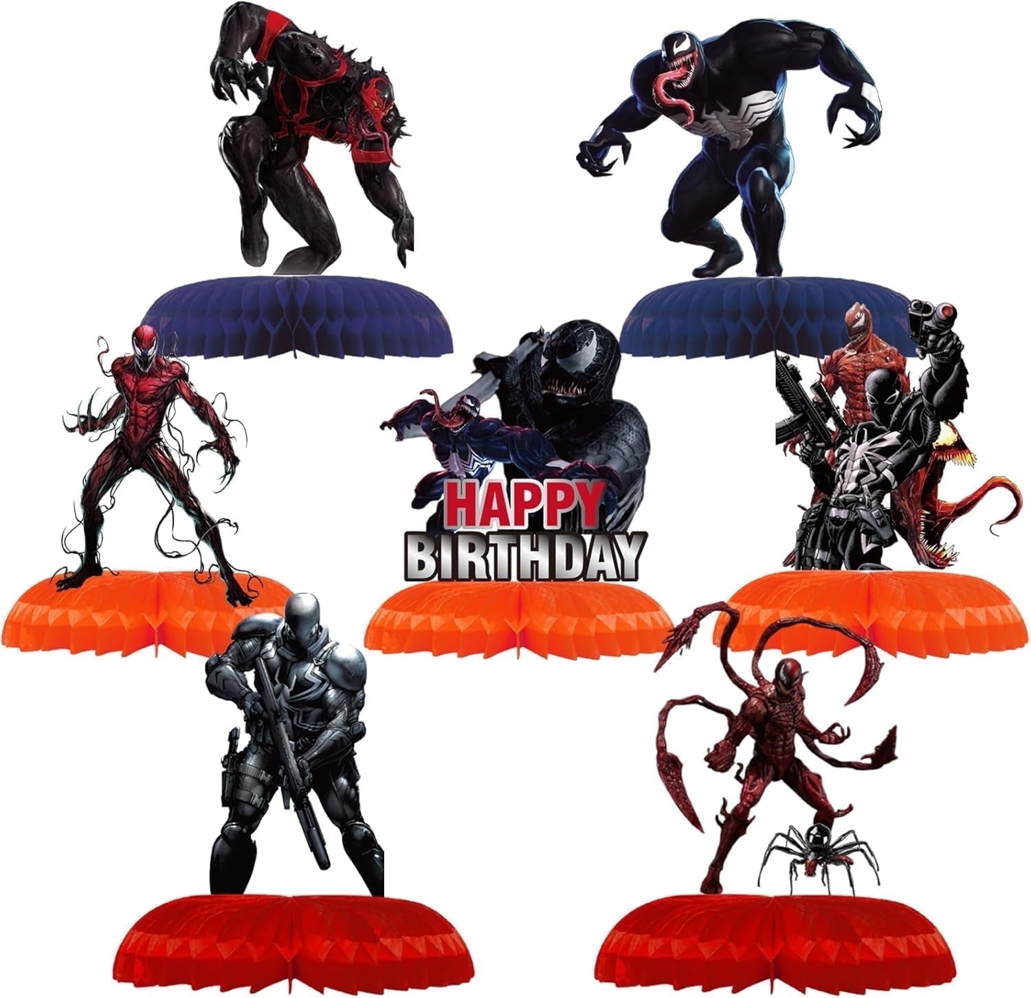 Venom Party Centerpieces Venom Theme Party Supplies, Happy Birthday ...