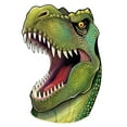 Club Pack of 12 Green and White Dinosaur Face with Razor Sharp Teeth ...