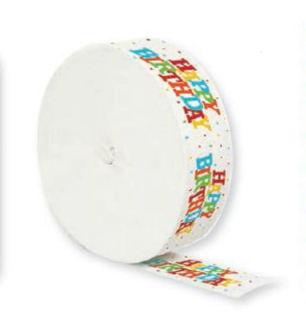Party Central Club Pack of 12 Multicolor "Happy Birthday" Crepe ...