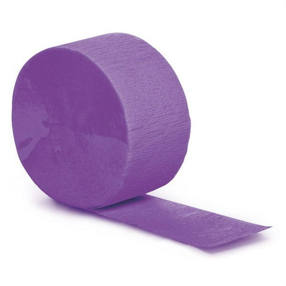 Club Pack of 12 Purple Contemporary Crepe Party Streamer Roll 81 ...