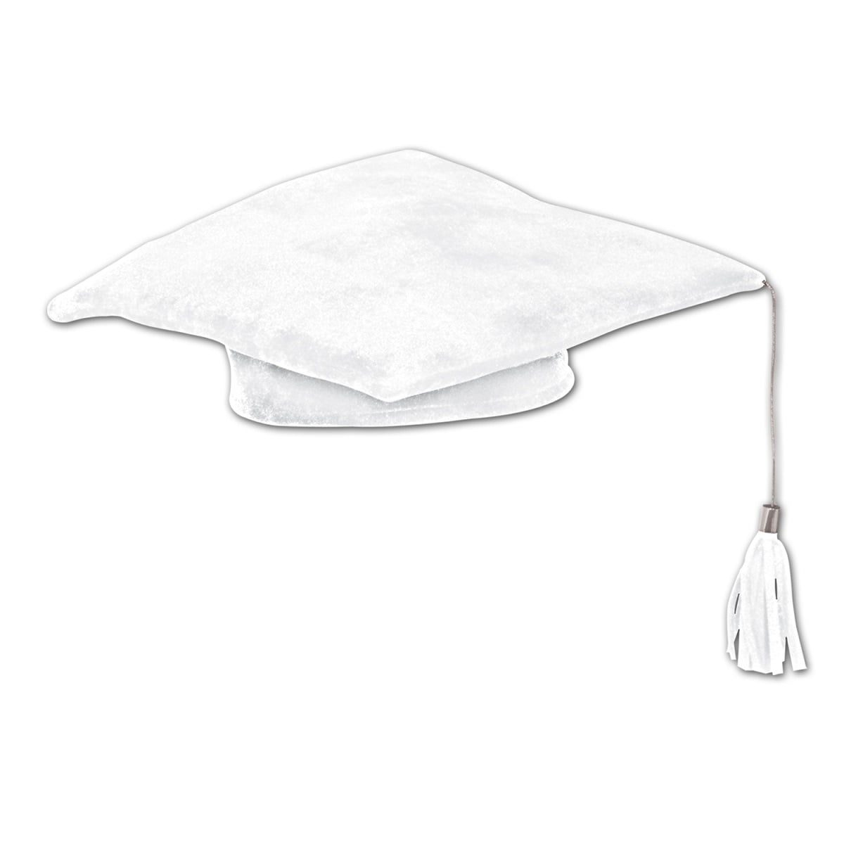Party Central Club Pack of 12 White Plush Graduation Cap Costume ...