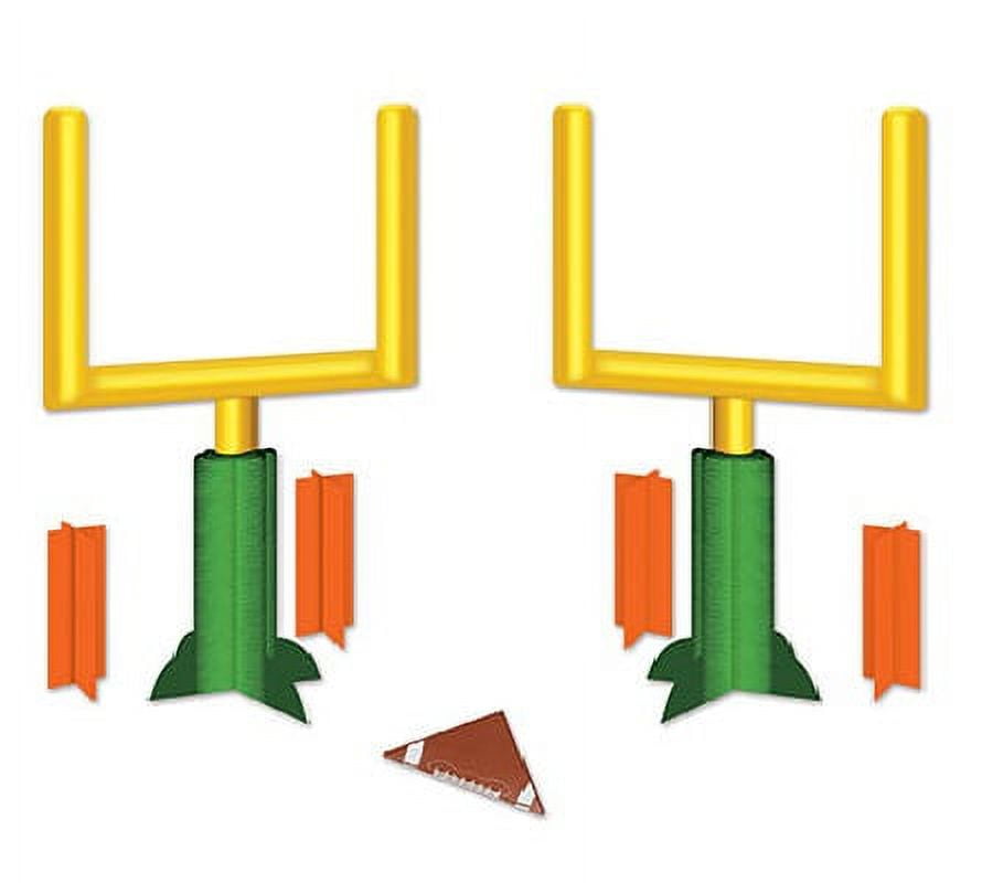 Club Pack of 12 Yellow and Green Football Goal Post Tabletop ...
