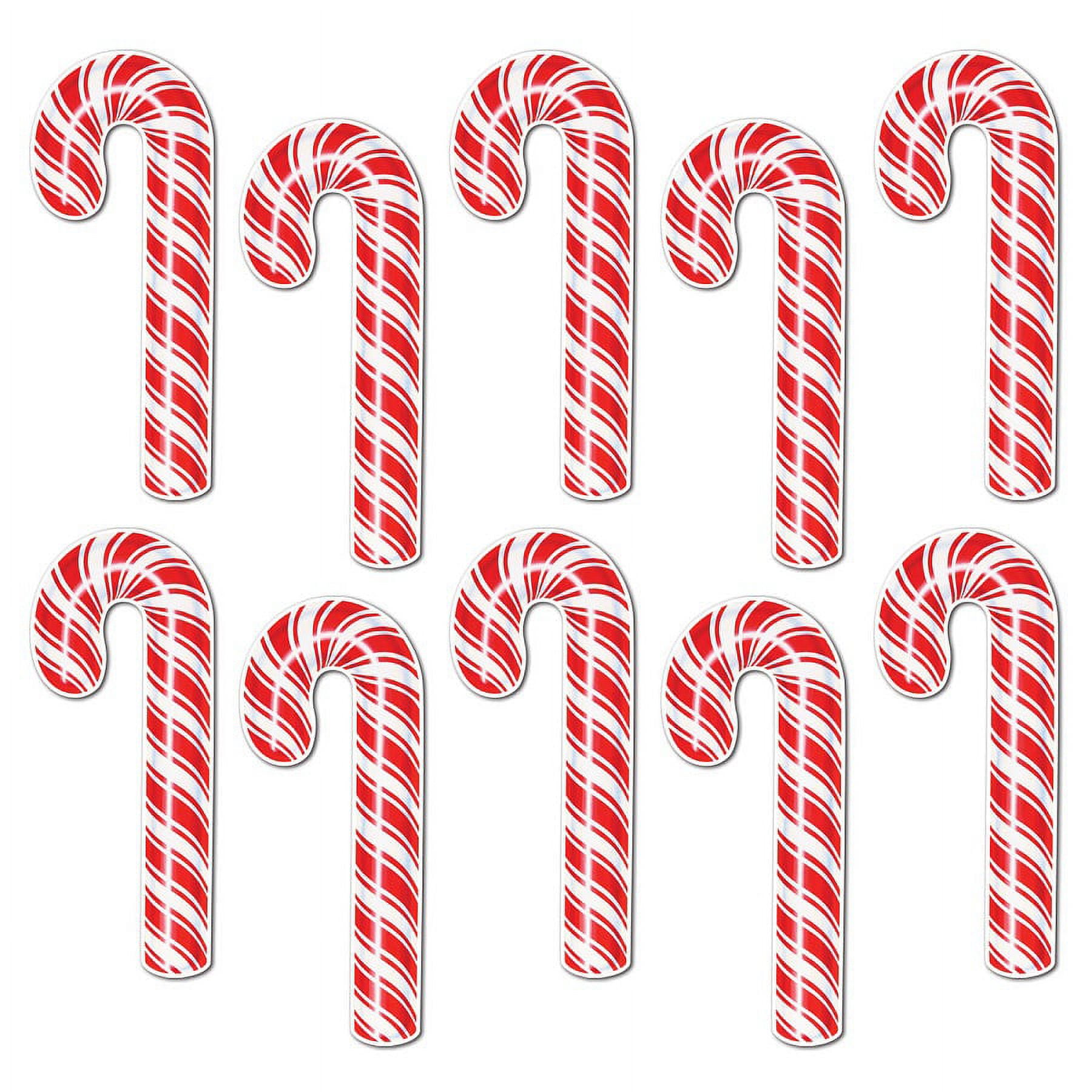 Party Central Club Pack of 120 Red and White Candy Cane Christmas ...