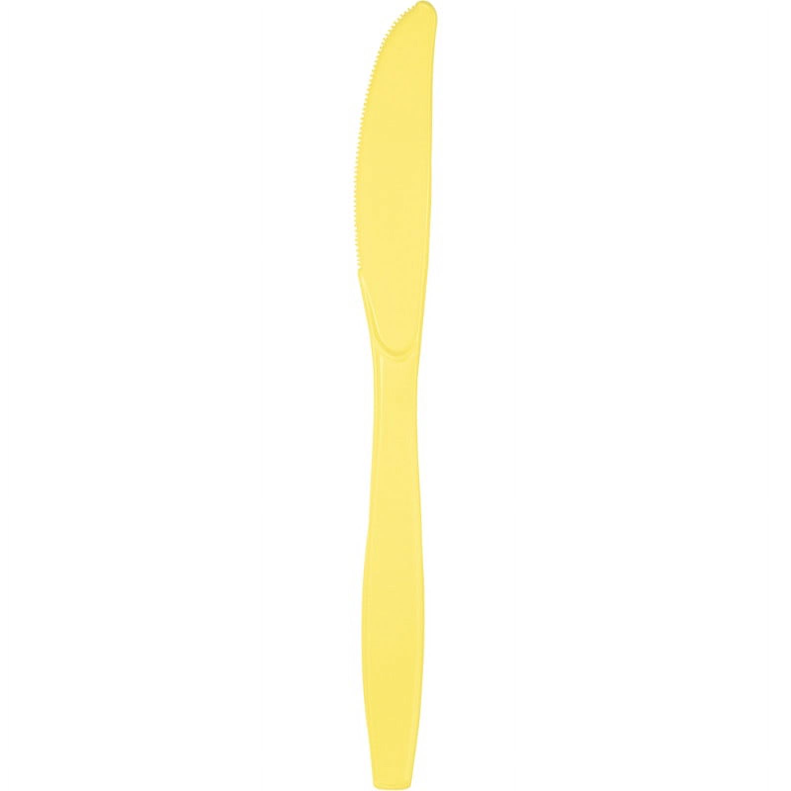 Party Central Reusable Party Knives - 7.5" - Mimosa Yellow - Club Pack ...