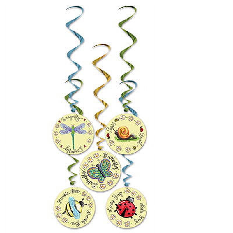 Party Central Club Pack of 30 Multi-Color Garden Insect Bug Spiral ...