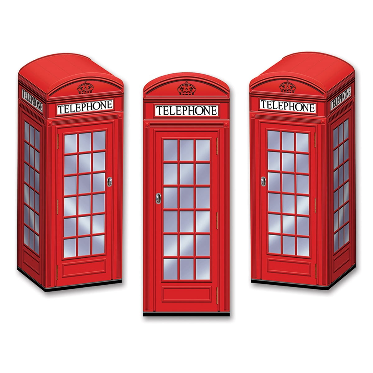 Party Central Club Pack of 36 Red 3-D Phone Booth Party Favor Boxes 8.5 ...