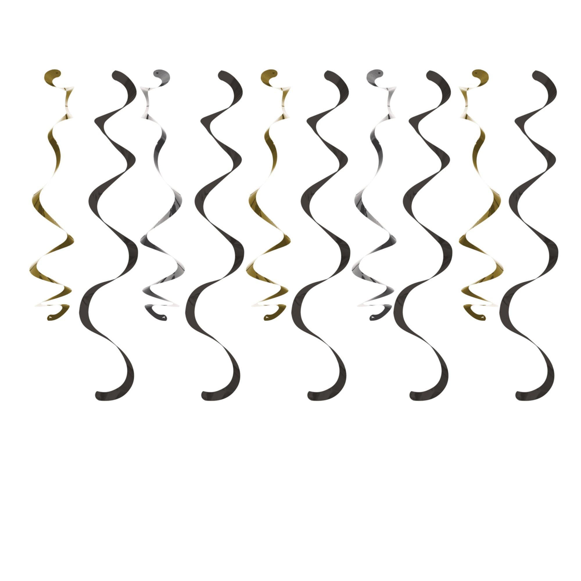 Party Central Club Pack of 60 Black and Gold Roaring 1920s Dizzy ...