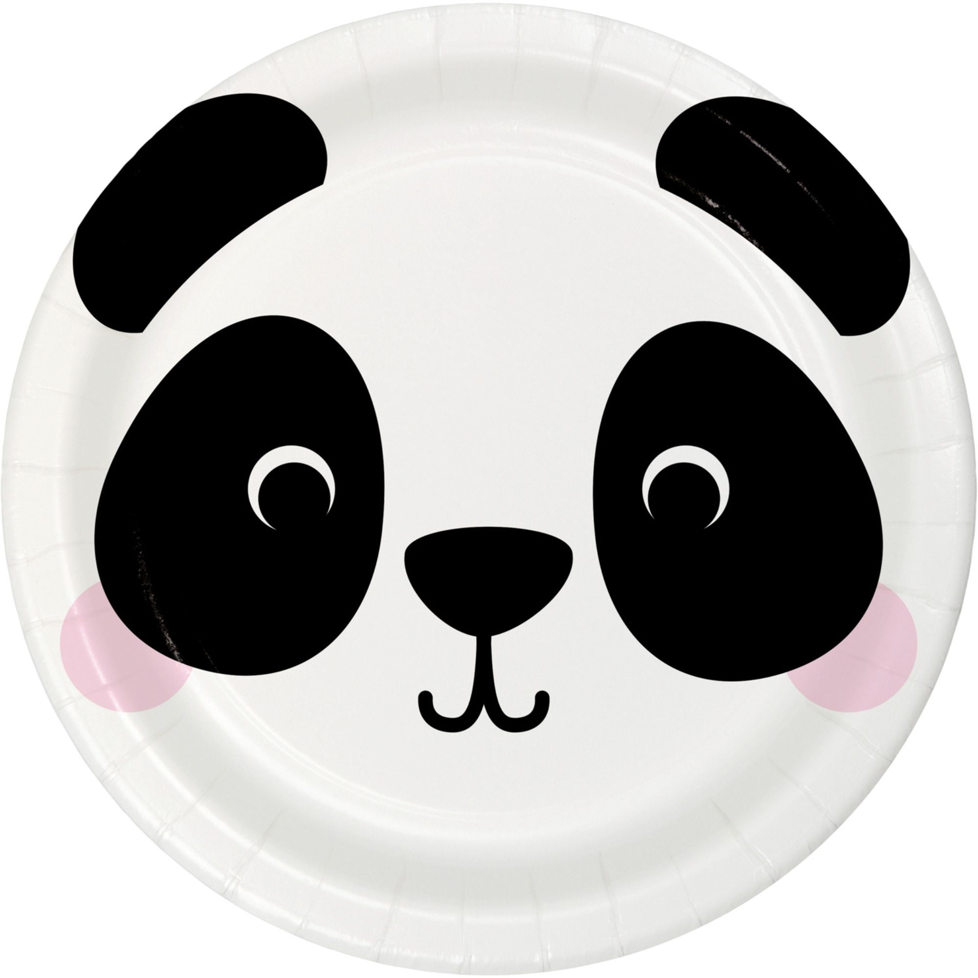 Party Central Club Pack of 96 Black and White Disposable Panda Face ...