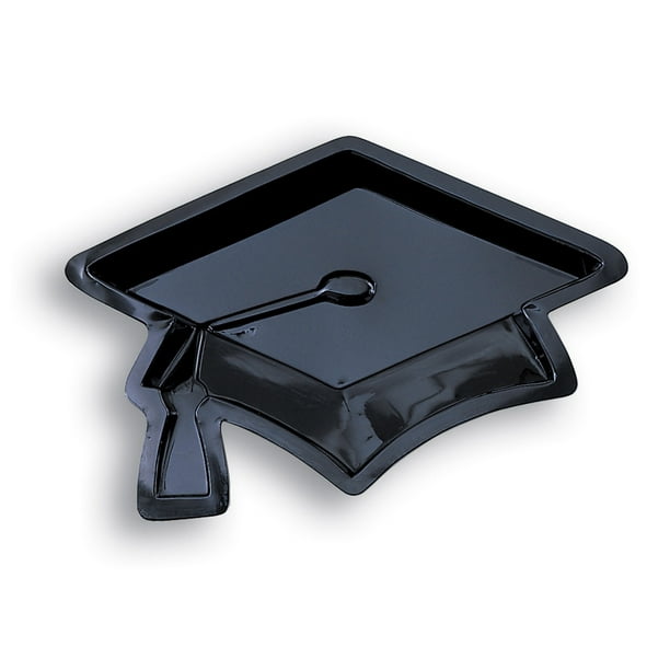 Party Central Pack of 12 Black Mortarboard Graduation Cap Hat Shaped ...