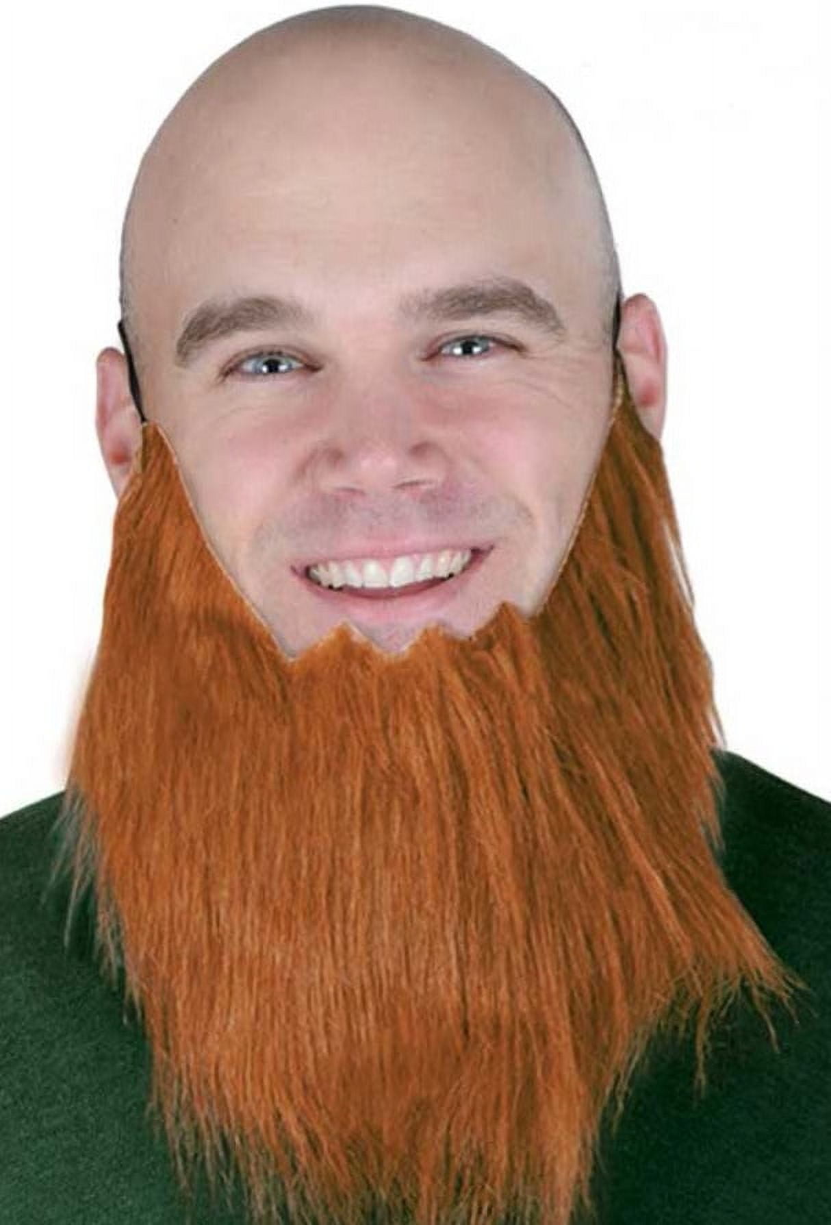 Pack of 12 Brown Traditional Men Adult Halloween Beard Costume ...