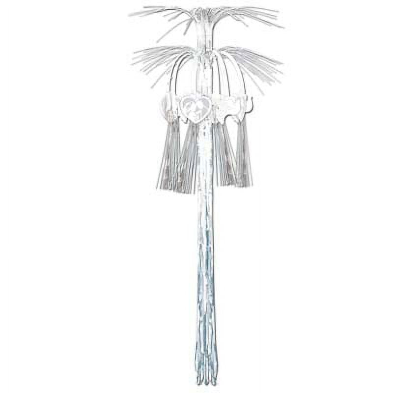 Party Central Pack of 12 Silver Hearts and Doves Cascade Column Wedding ...