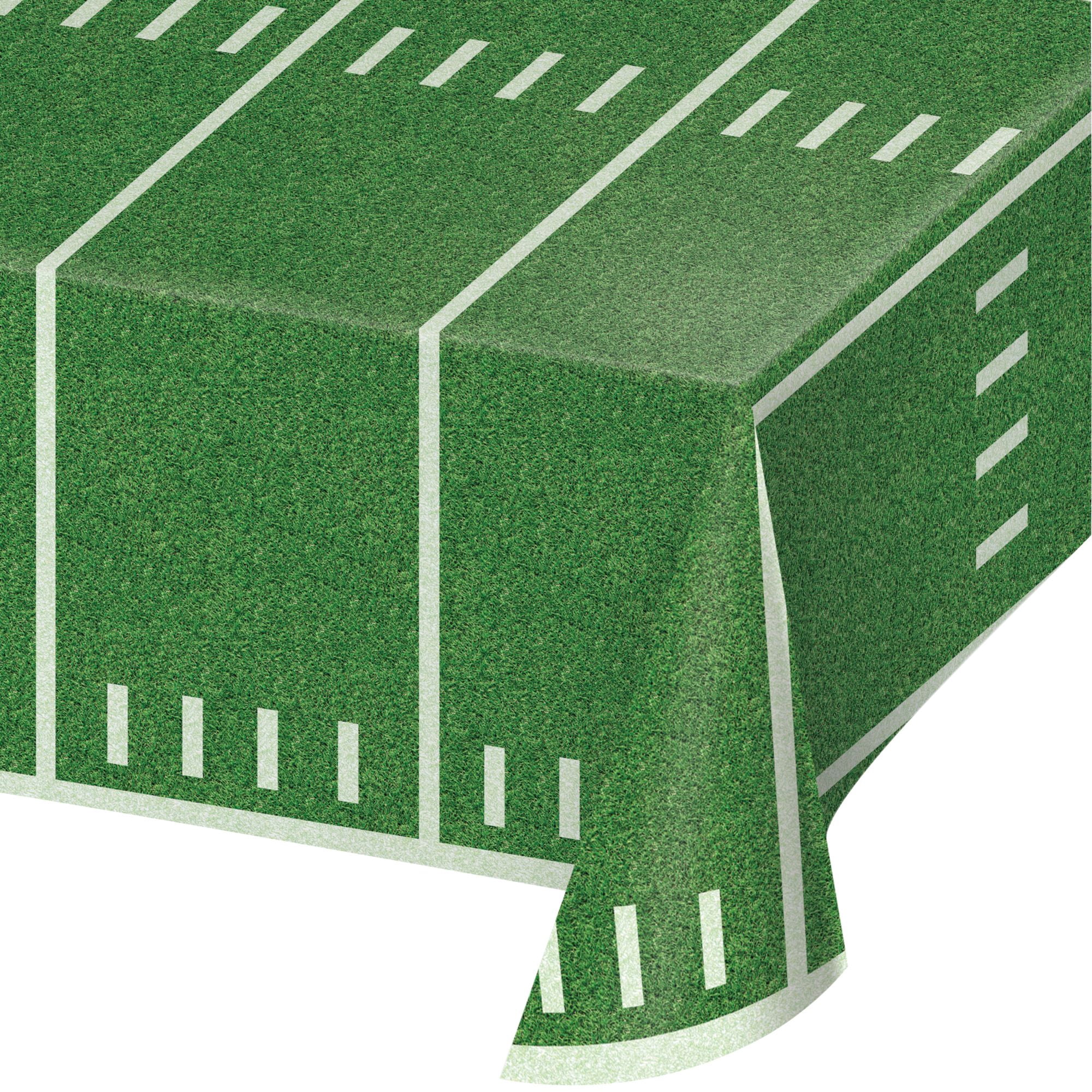 Pack of 6 Green and White Football Field Party Tablecloths 54" x 108 ...