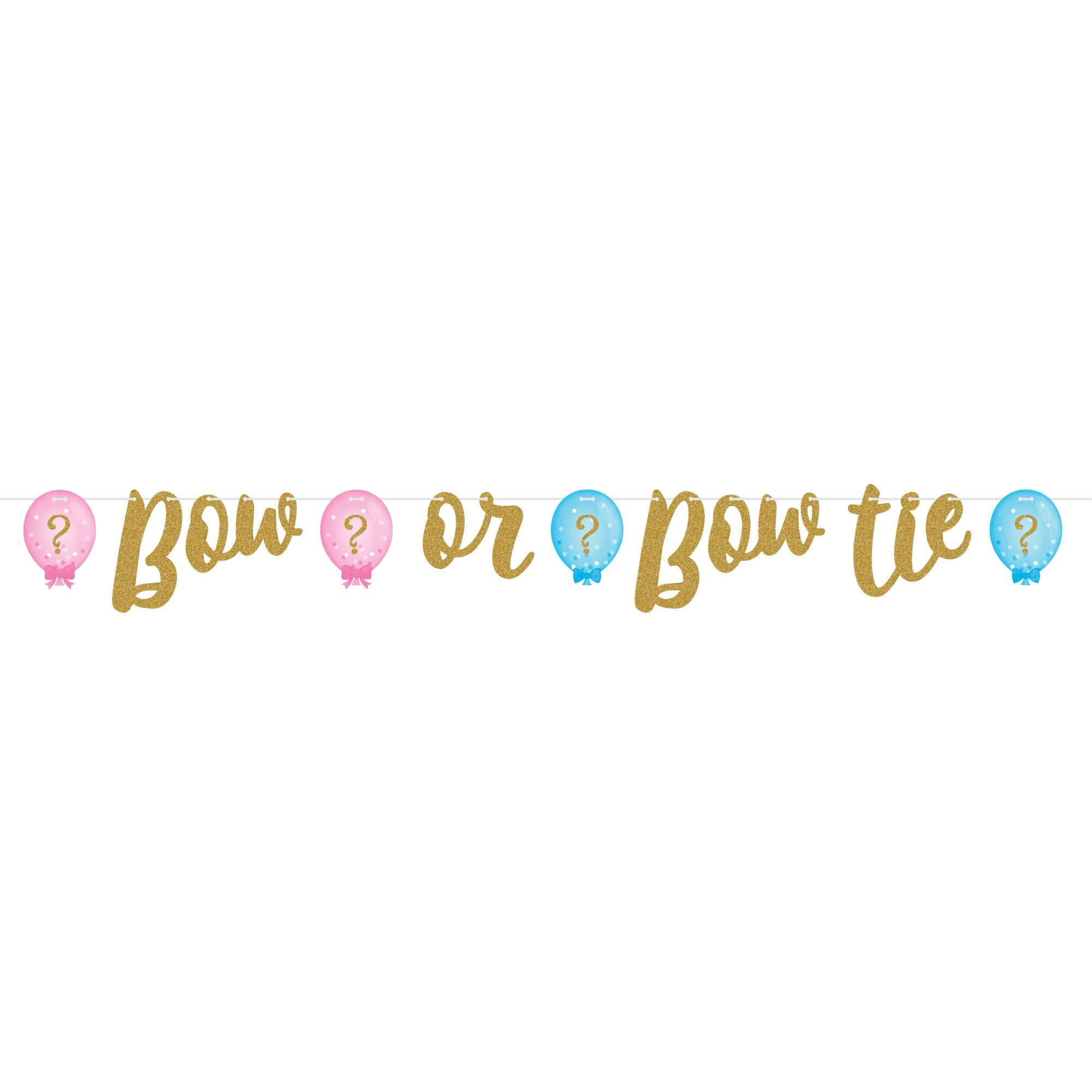 Party Central Pack of 6 Pink and Blue Party Balloon Banner 64 ...