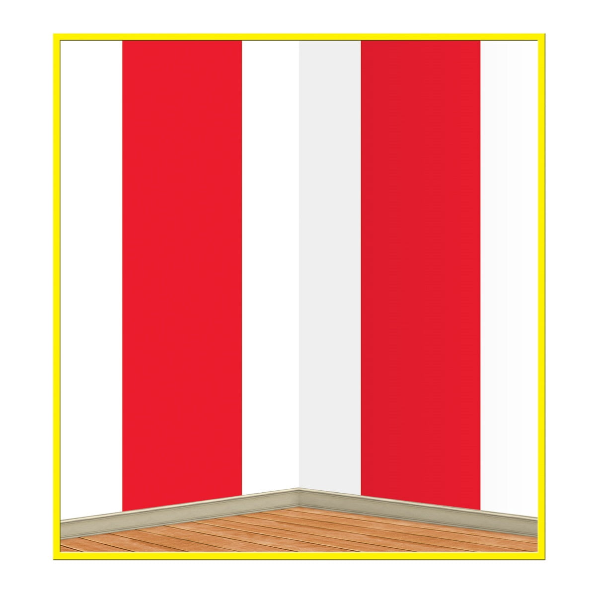 Party Central Pack of 6 Red and White Striped Photo Backdrop Wall Decor ...