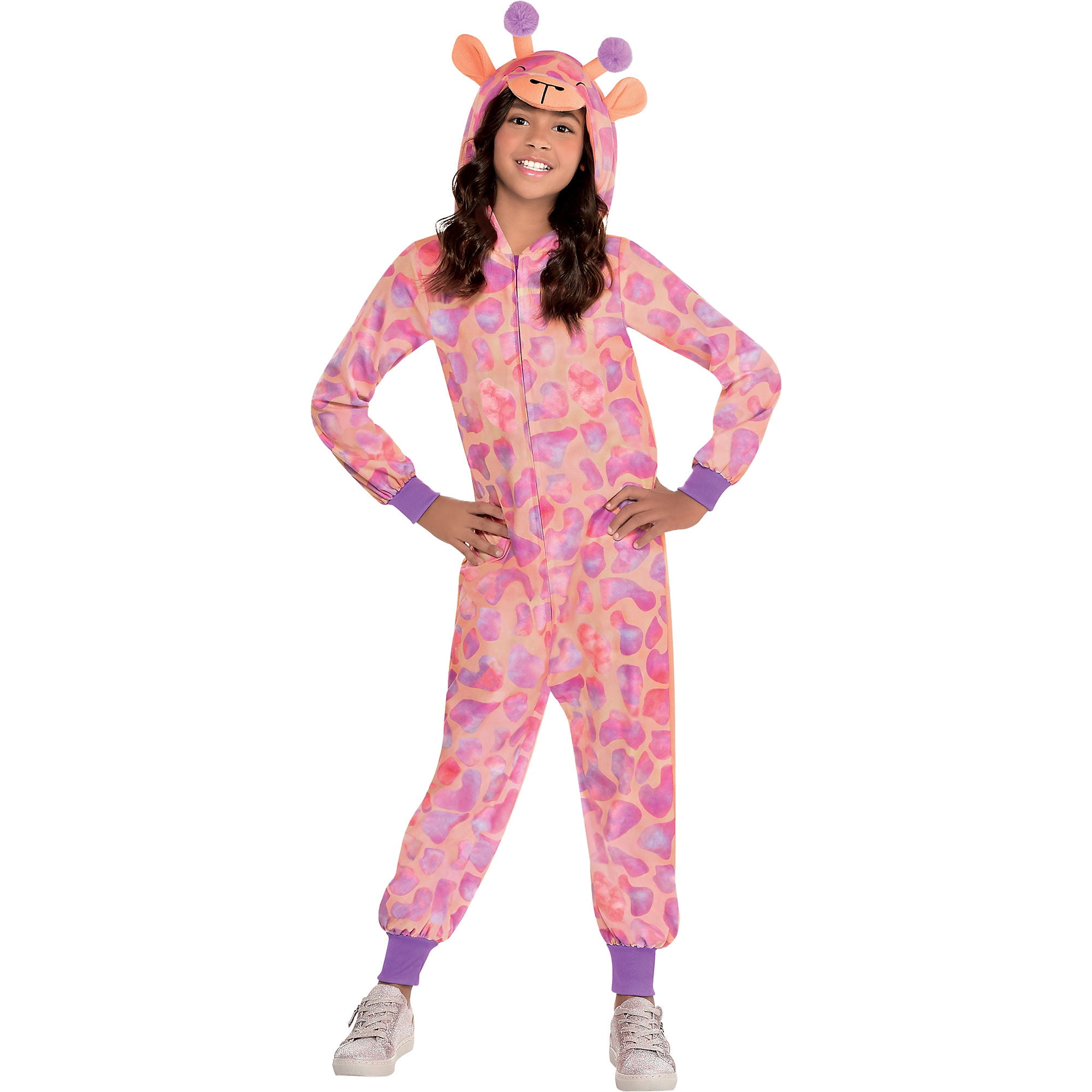 Party City Giraffe Zipster Halloween Costume for Girls, Small (4-6 ...