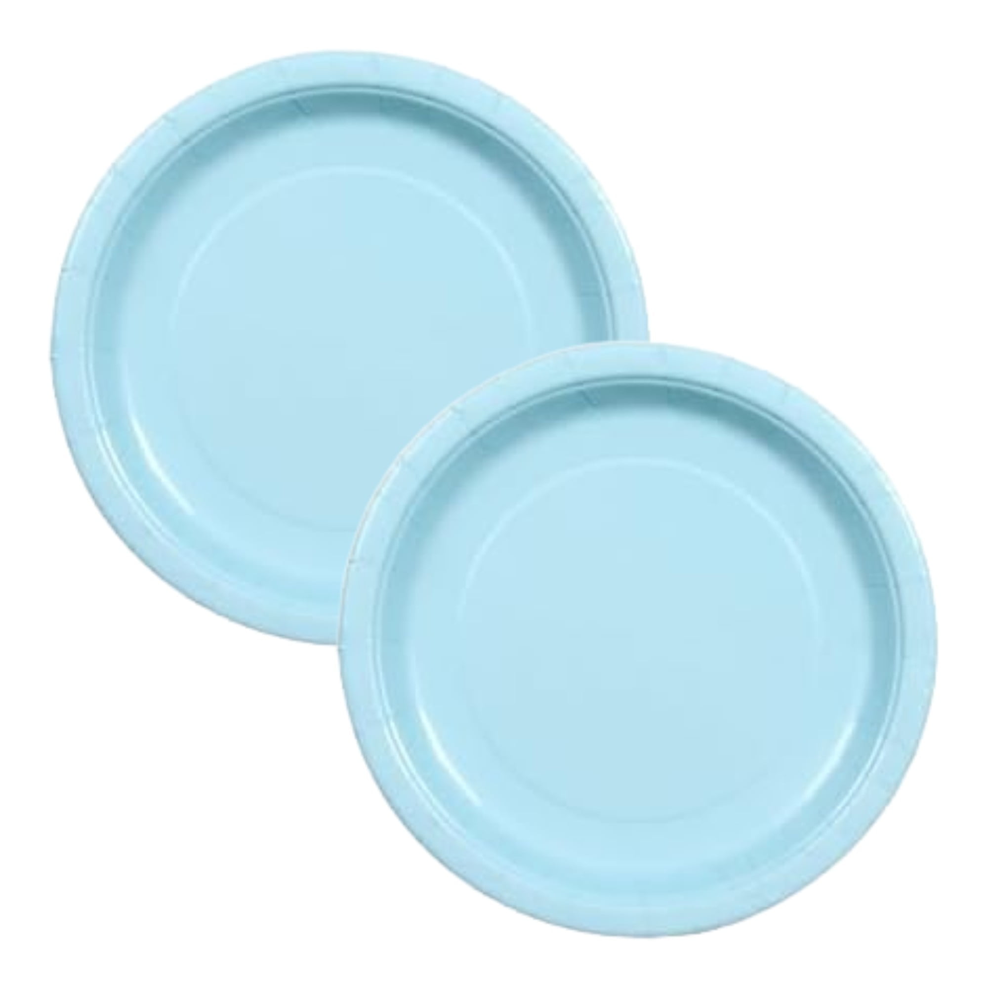 Party Color Paper Plates Light Blue 9" 40 Count (Pack of 2) - Walmart.com
