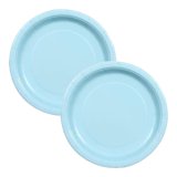 Party Color Paper Plates Light Blue 9" 40 Count (Pack of 2) - Walmart.com