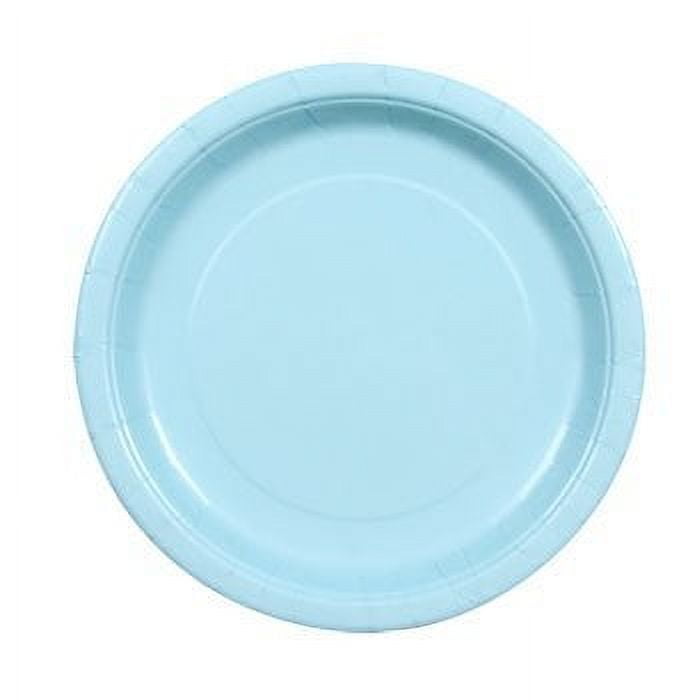 Party Color Paper Plates Light Blue AFN19" 40 Count - Walmart.com