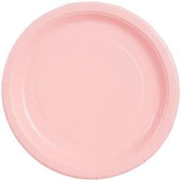 Party Color Paper Plates Pink 9" 40 Count - Walmart.com