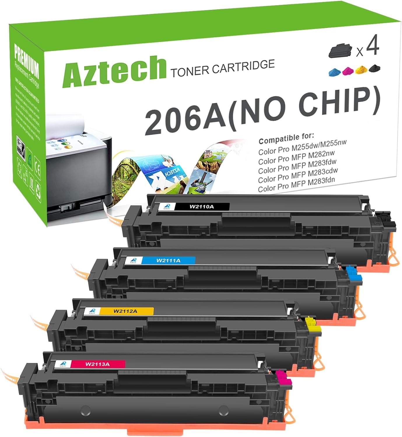 Party Compatible Toner Cartridges Replacement for HP 206A W2110A 206X ...
