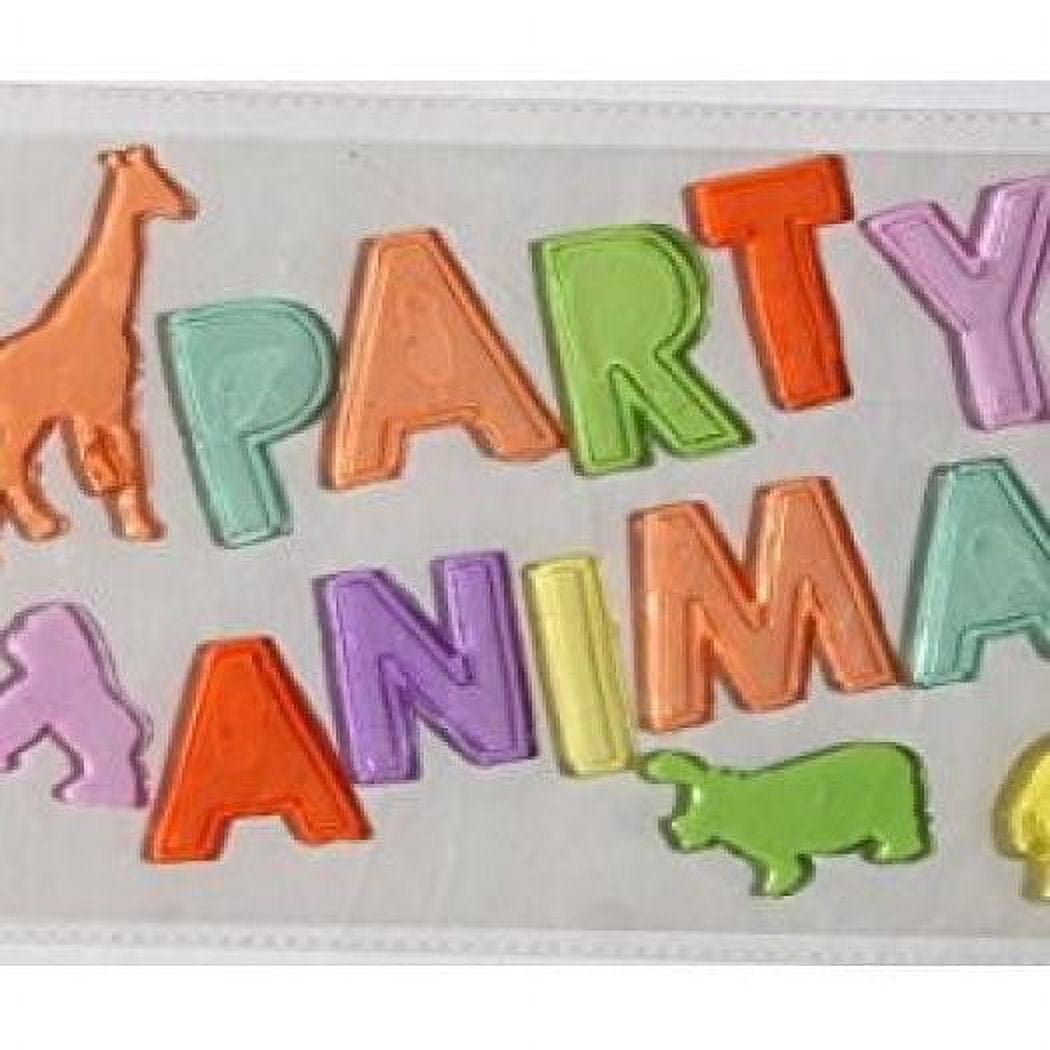 Party Decor Gel Clings Party Animal 16 Piece - Walmart.com