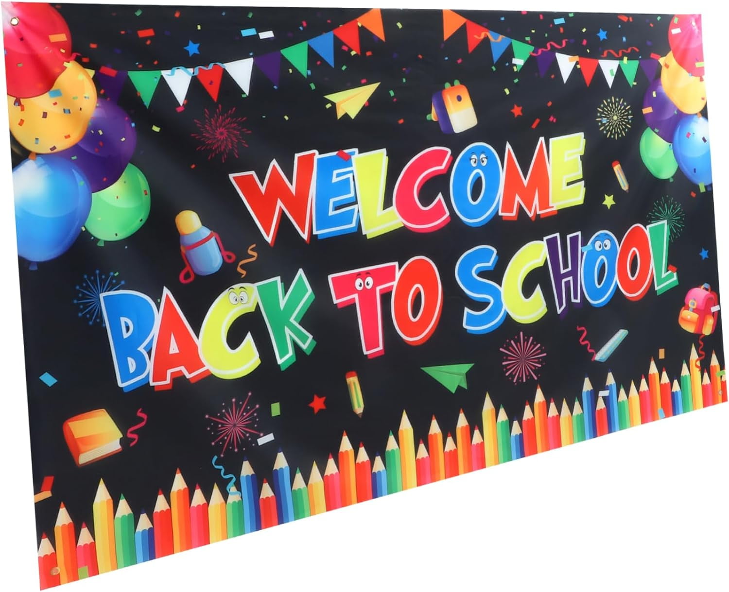 Party Decorations Back to school Banner School Backdrop Ornaments to ...