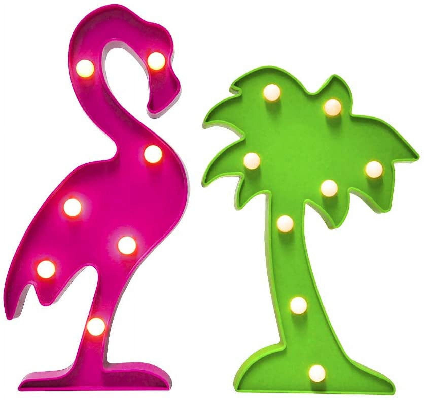 SurVank Party Decorations, Flamingos Pineapple Lights, Tropical ...