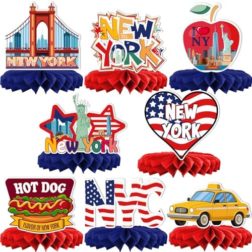 Party Decorations, New York City Theme Honeycomb Centerpieces for NYC ...