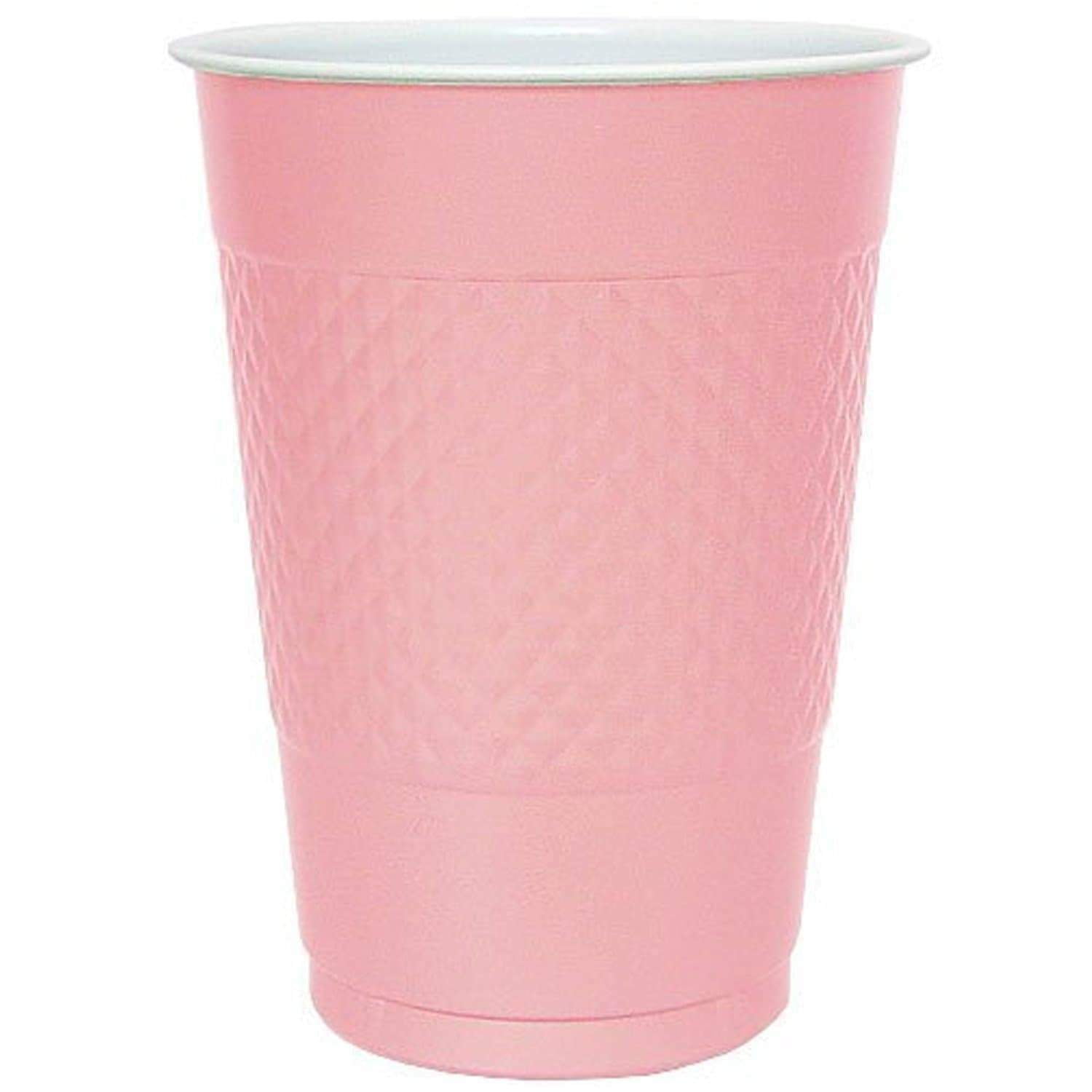 Party Dimension Colorful Co-Ex Plastic Cup 18 oz 16 Ct - Light Pink ...