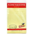 Party Dimensions Yellow 84" Round Plastic Disposable Party Tablecloth ...