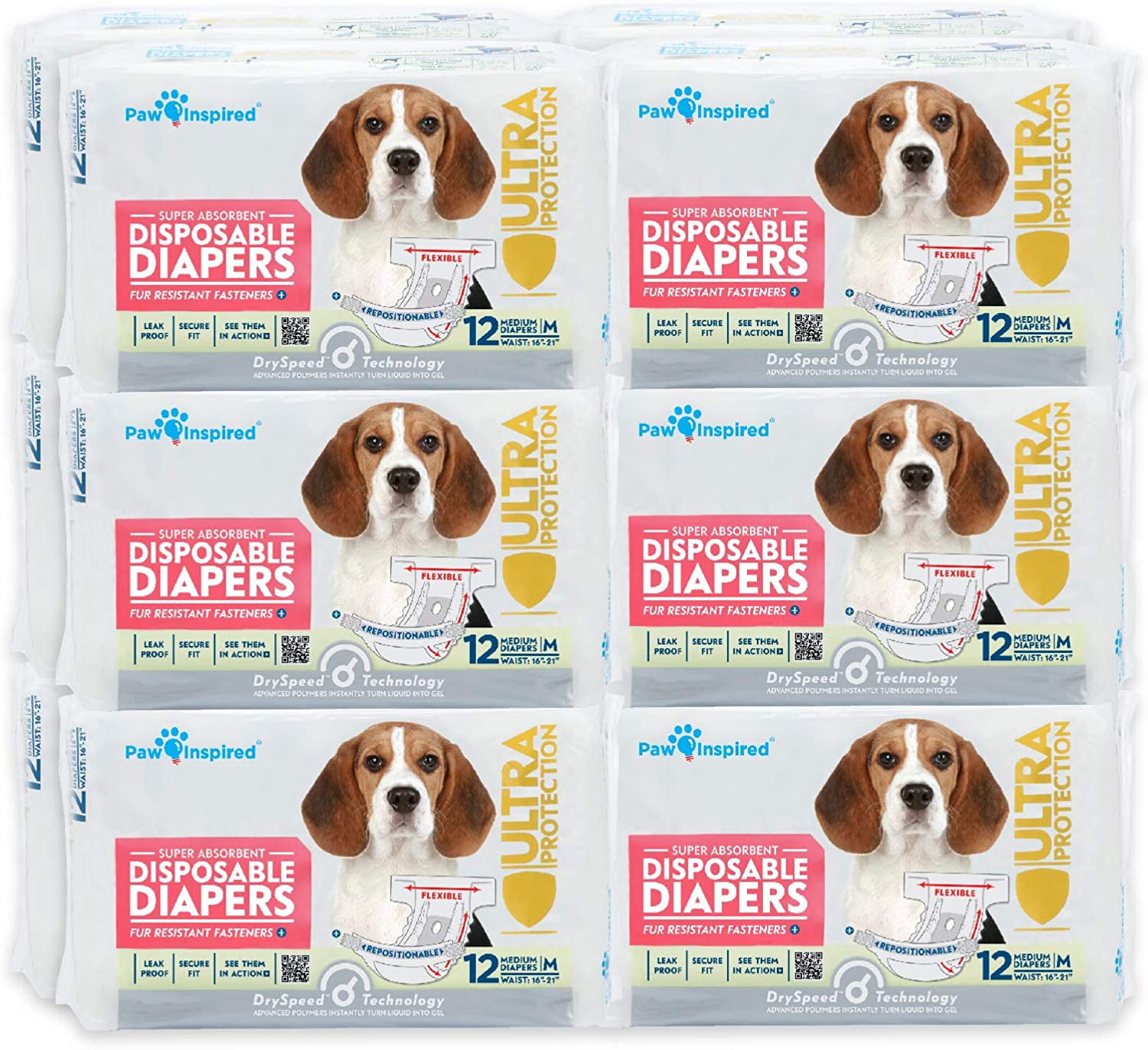 Party Disposable Dog Diapers | Female Dog Diapers Ultra Protection ...