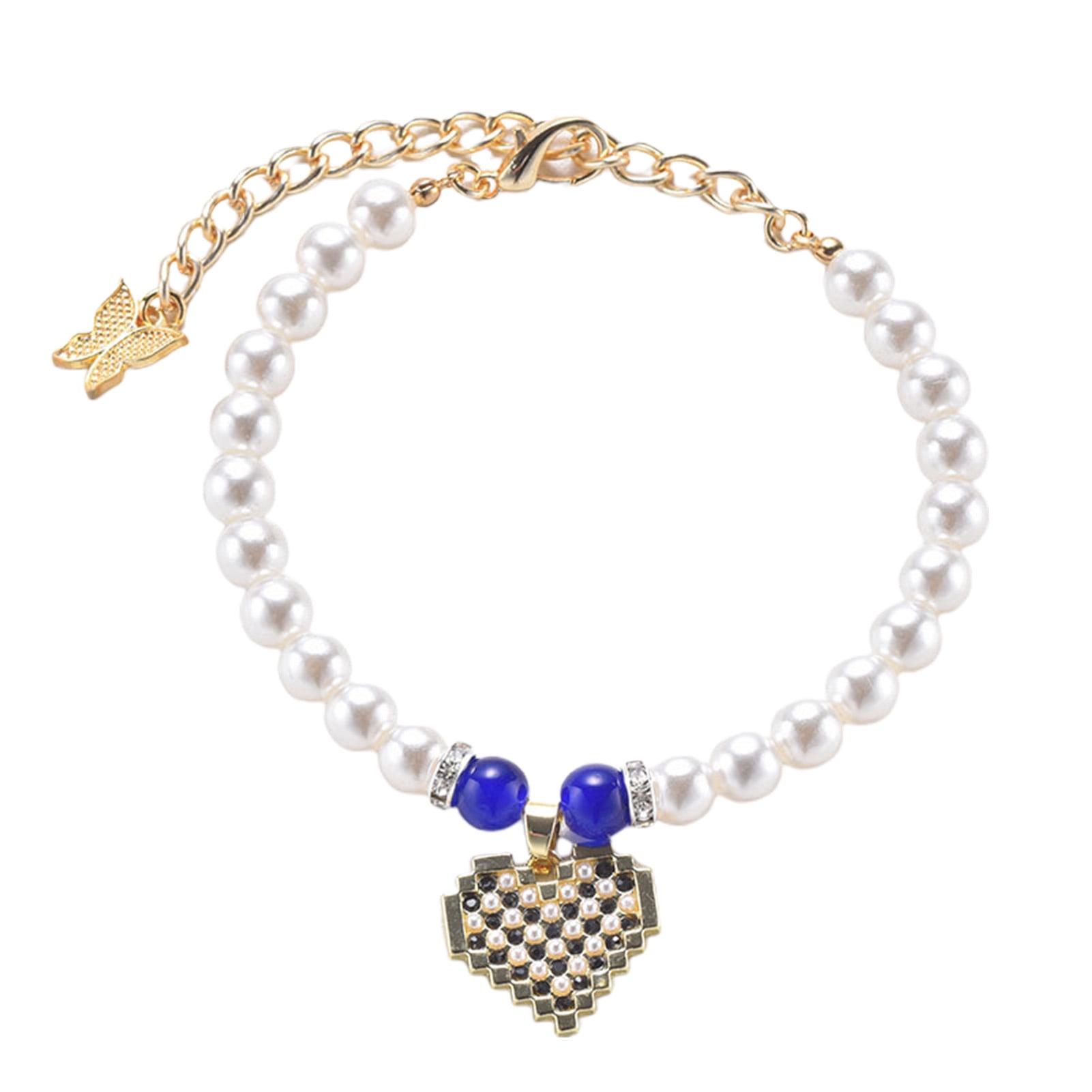 Party Dress Up Pet Necklace - Adjustable Dog Collar with Extension ...
