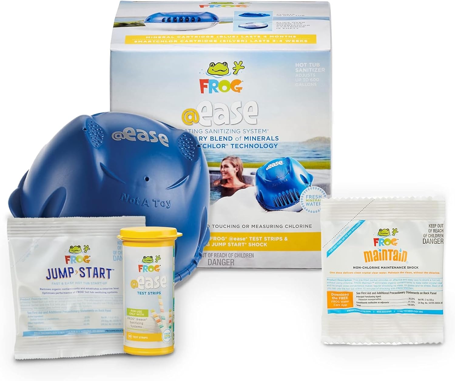 Party @Ease Floating System for Hot Tubs with 1 Pack of Party Maintain ...