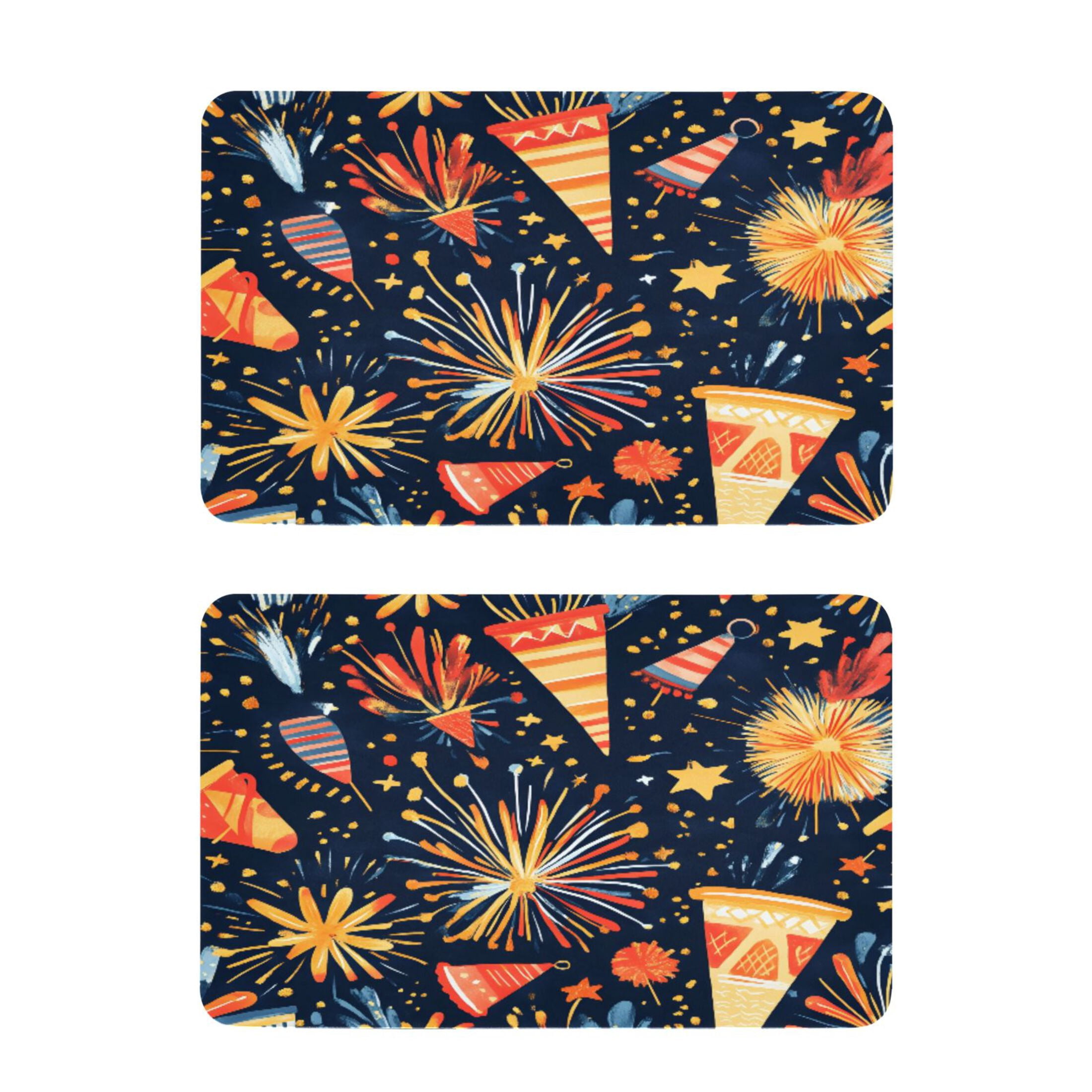 Party Elements Theme 2 Pack 4x2.5 Inch Magnetic Stickers Thick and ...