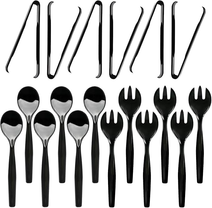 Party Essentials Disposable Heavy Duty Plastic Serving Utensils for ...