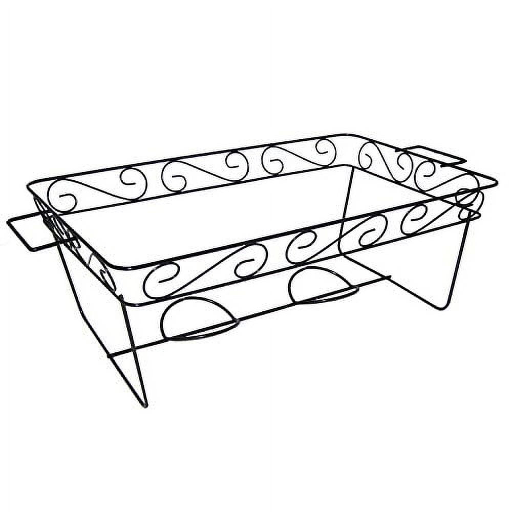 Party Essentials Elegance Full Size Heavy Duty Chafing Rack, Decorative ...