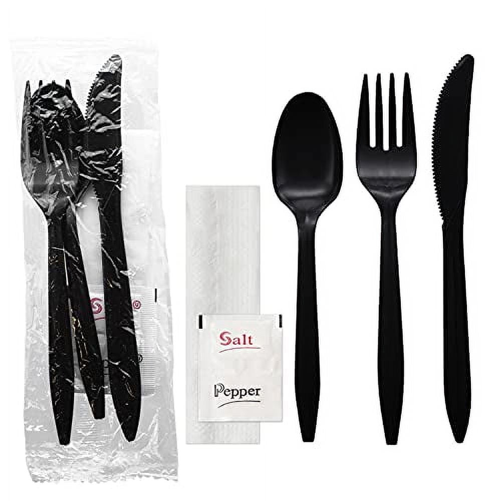 Party Essentials Individually Wrapped Plastic Cutlery Packets ...