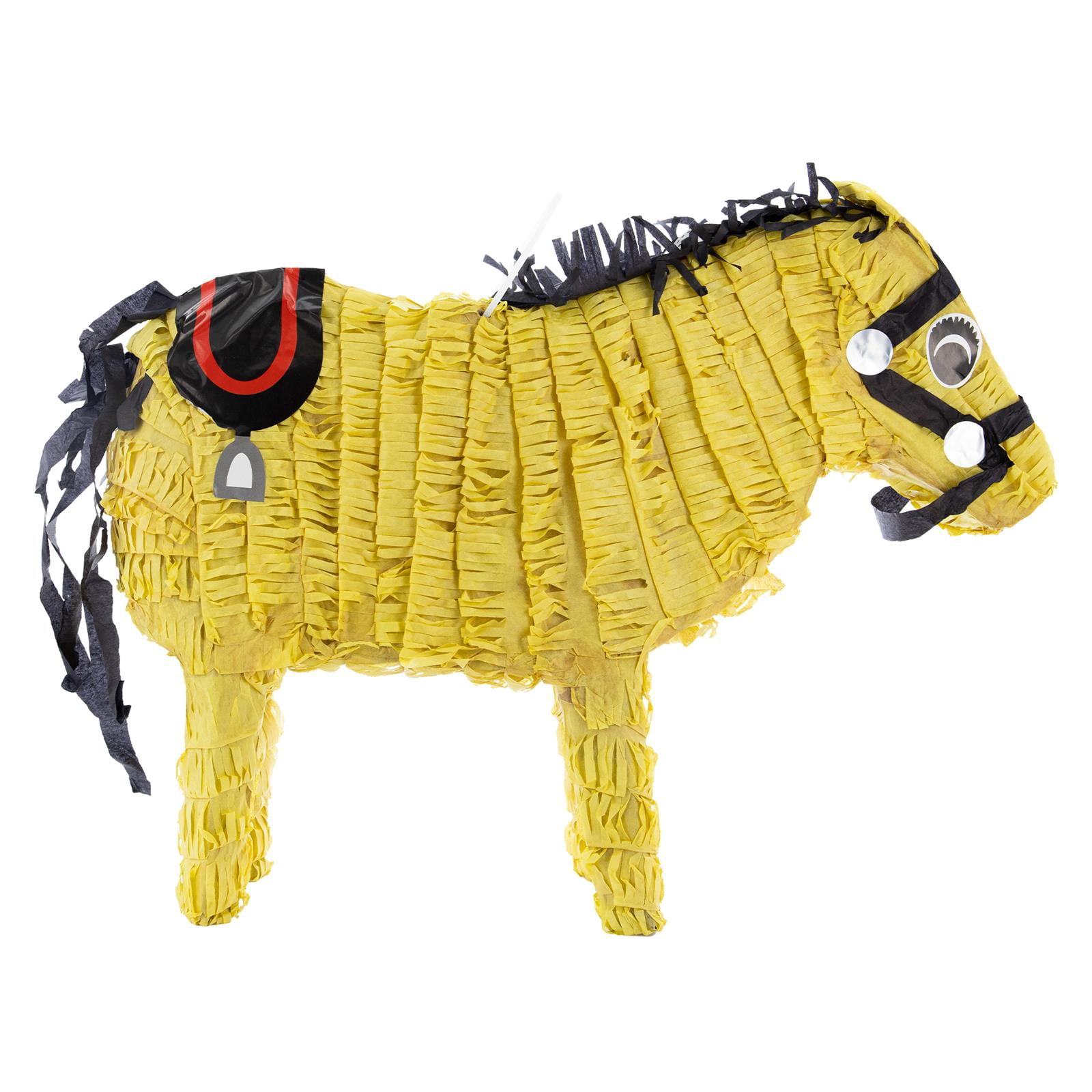 Party Factory Horses Pinata, Yellow, 15.3 x 17.7 inch, Kids Party Game ...