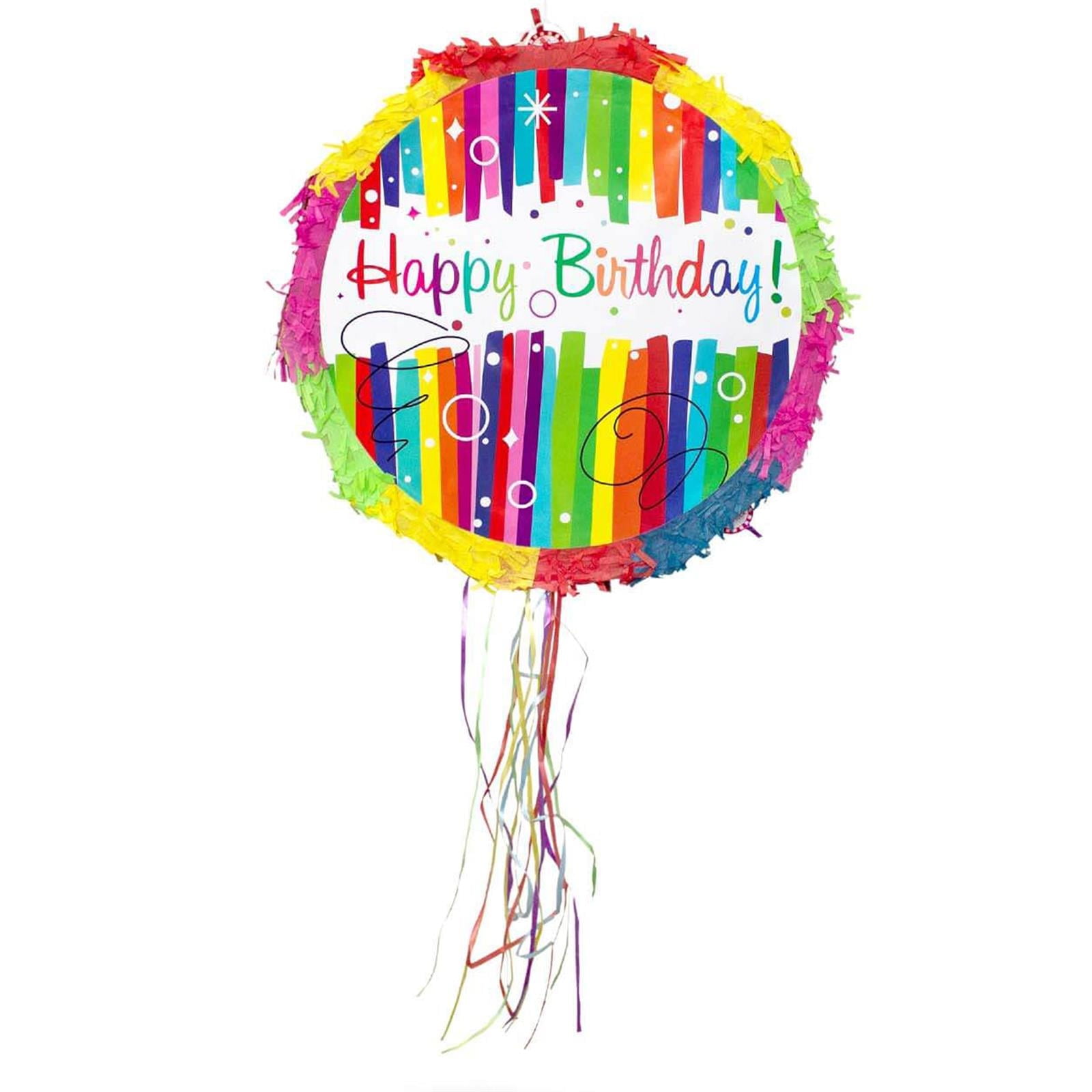 Party Factory Pinata Happy Birthday Colorful Slap 17,3 x 3,5 x 17,3 ...