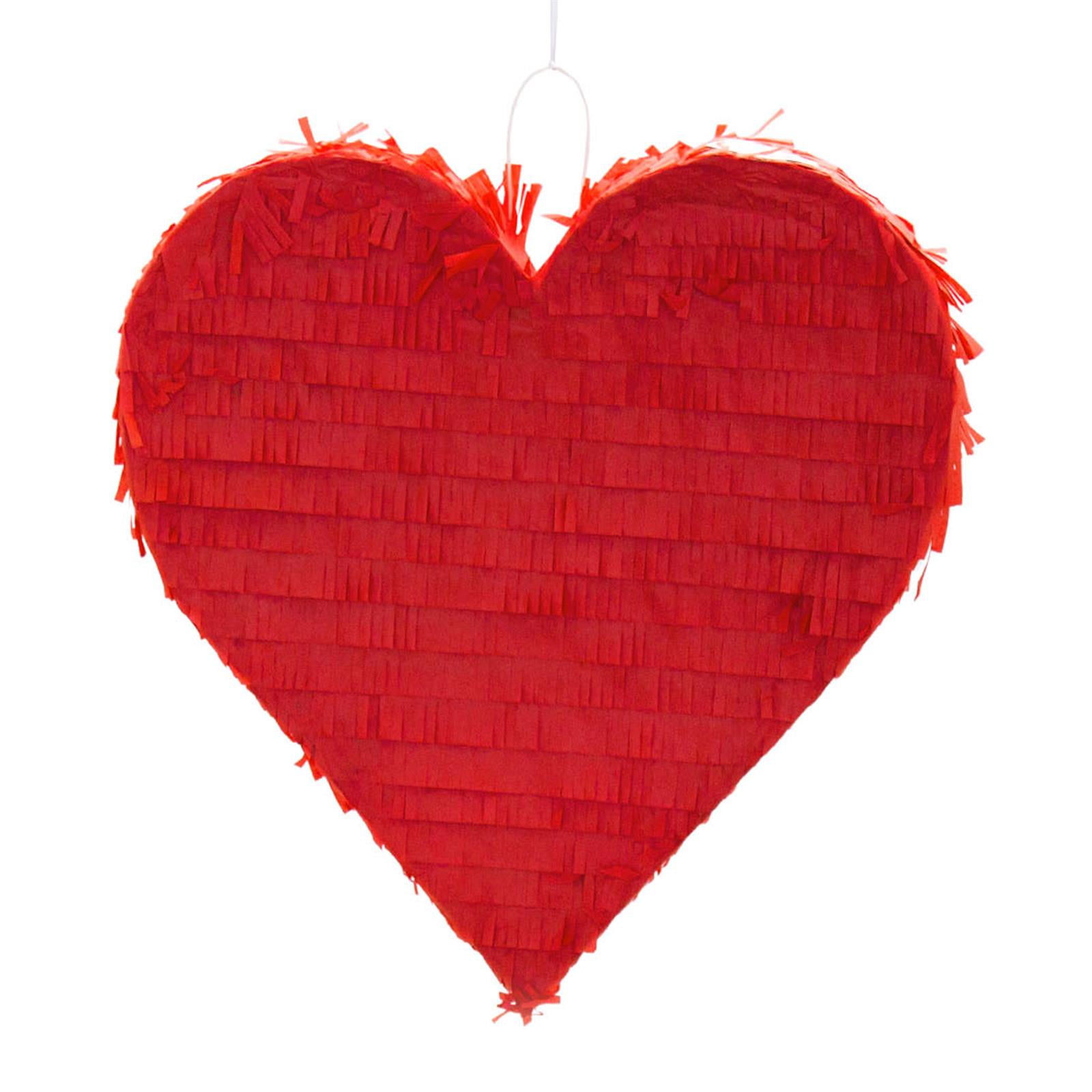Party Factory Pinata Heart Red Children Birthday 14,1 x 2,9 x 14,5 inch ...