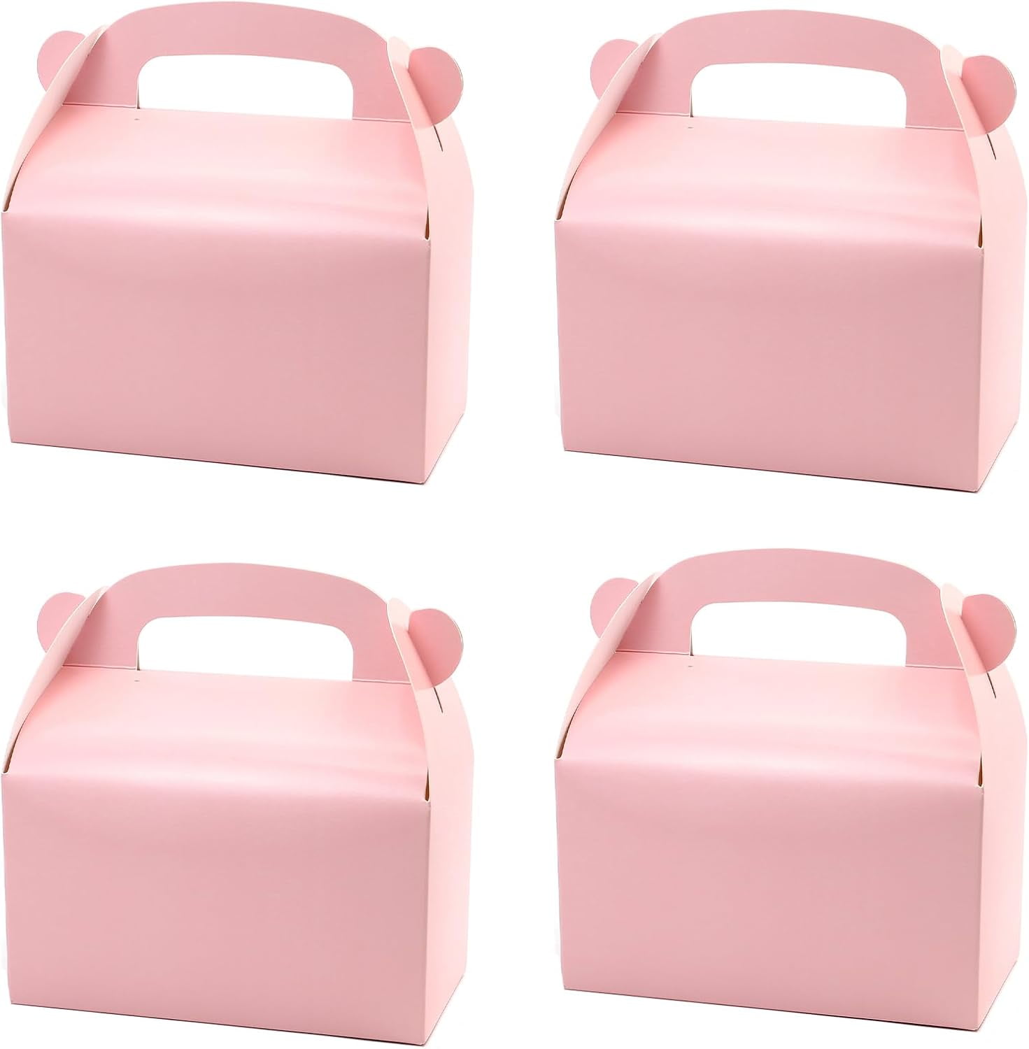 Party Favor Treat Boxes, Goodie Gable Paper Gift Boxes with Handles ...