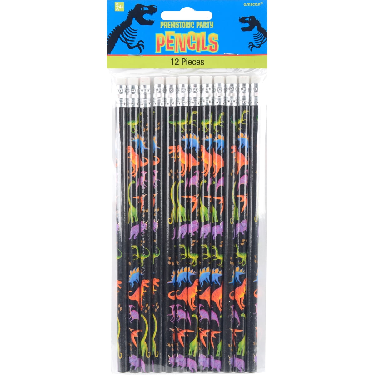 Party Favors - 12-Pack, Prehistoric Dinosaur Pencils - Walmart.com