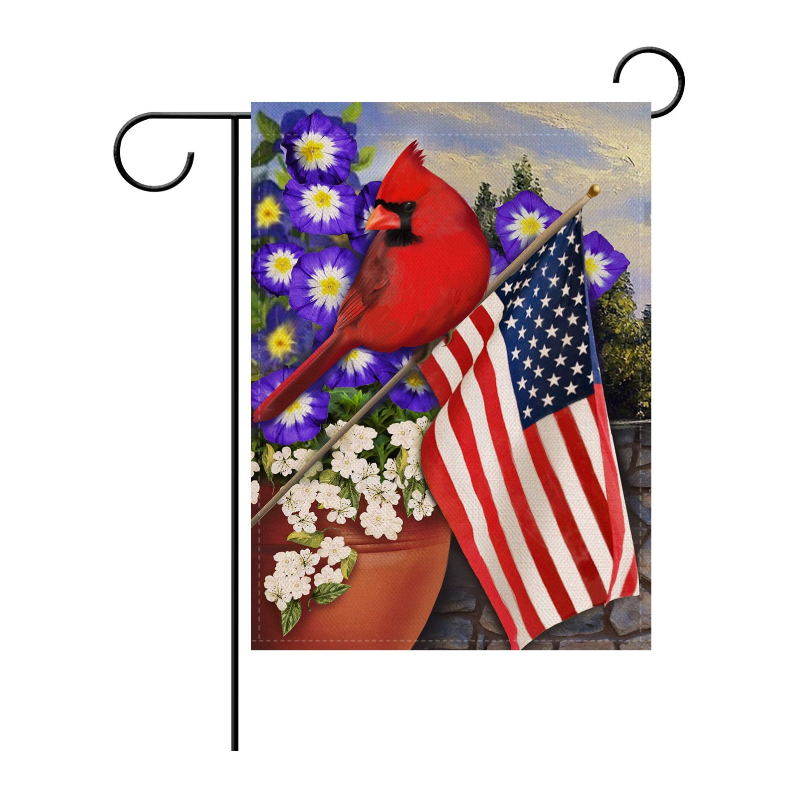 Party Favors 4Th Of July Garden Flag 12X18 Inches Double-Sided Outdoor ...