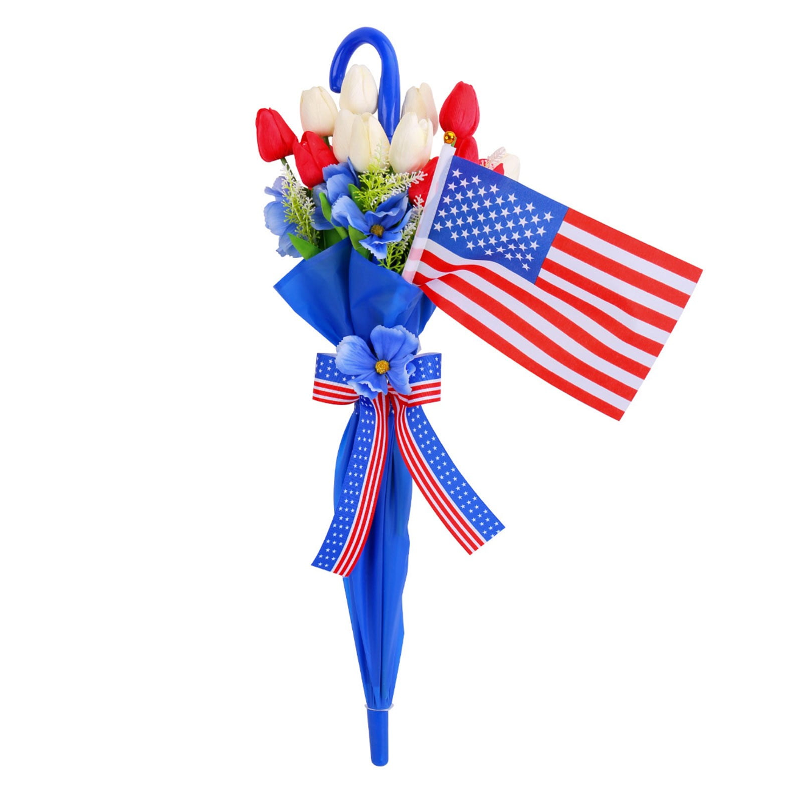 Party Favors 4Th Of July Patriotic American Flag Umbrella Bouquet With ...