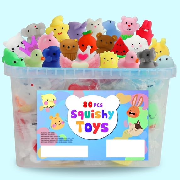 Party Favors, Kawaii Squishies Mochi Squishy Toy Bulk Fidget Sensory ...