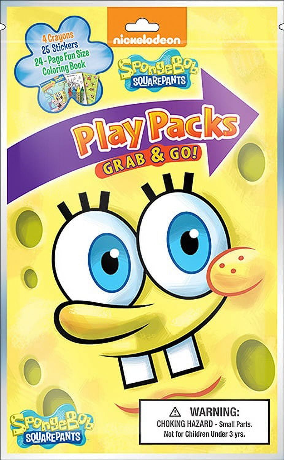 Party Favors - Spongebob Squarepants - Grab and Go Play Pack - 1ct ...
