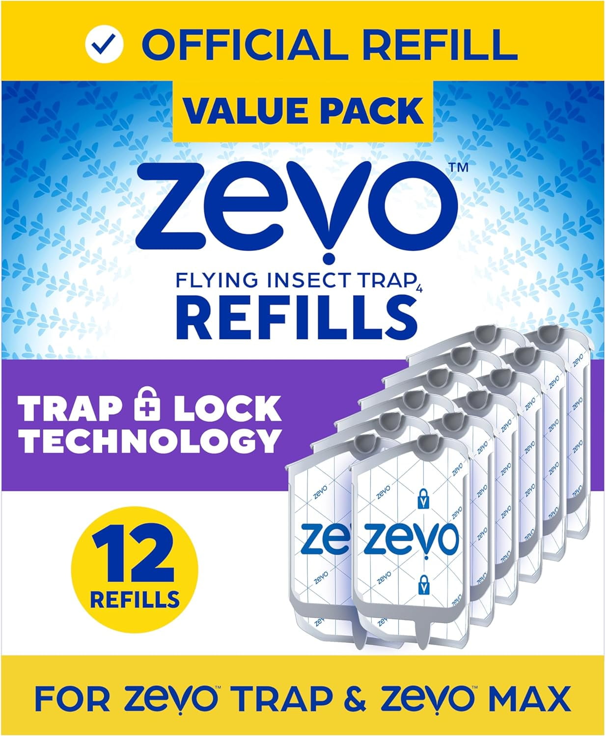 Party Flying Insect Refills for Indoor Light Trap: 12 Light Trap Refill ...